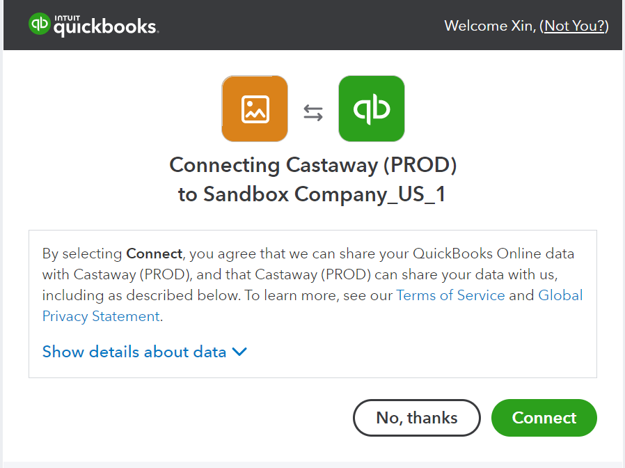 Integrating with Quickbooks Online (QBO) – Castaway Help Centre